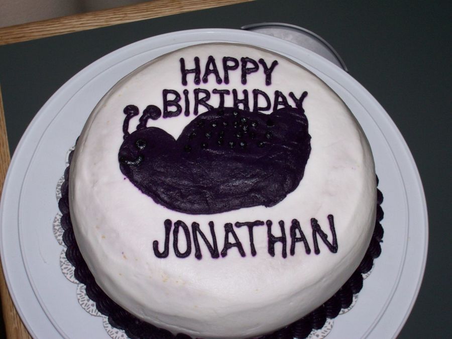 Purple Slug Cake - CakeCentral.com