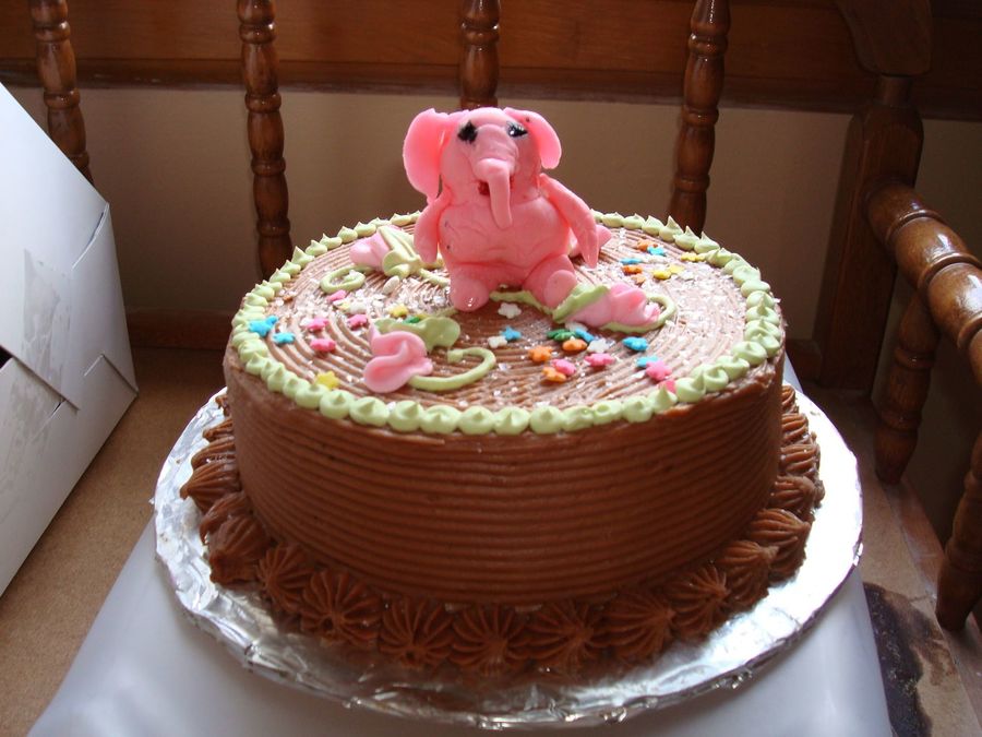 Pinky The Elephant In Chocolate Heaven - CakeCentral.com
