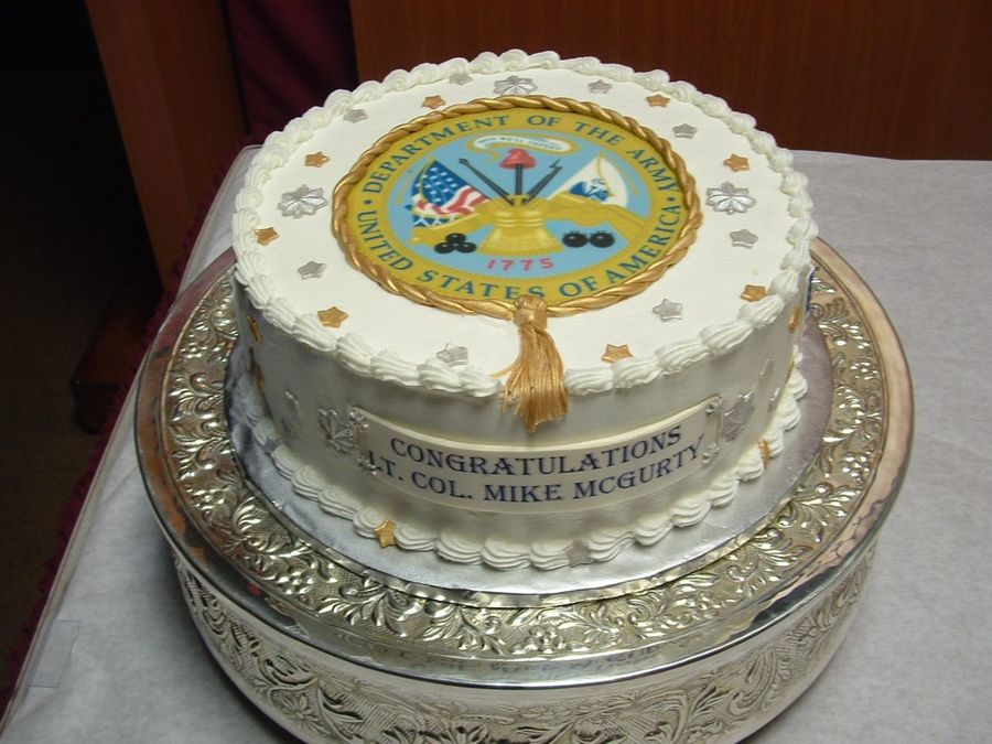 Lt. Col. Promotion Cake - CakeCentral.com