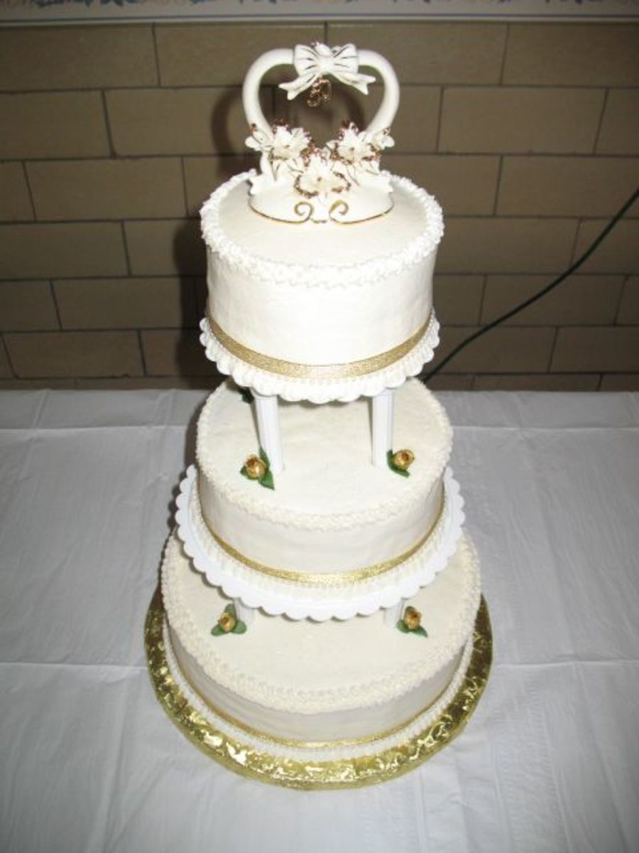 Golden Anniversary - CakeCentral.com