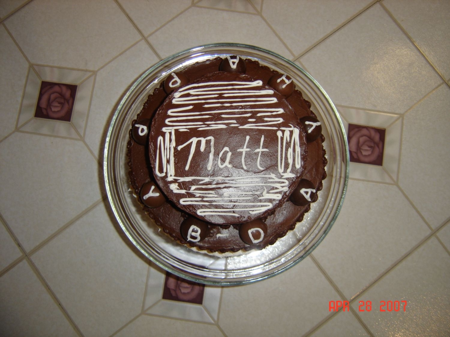 Lindor Chocolate Truffle Birthday Cake - CakeCentral.com