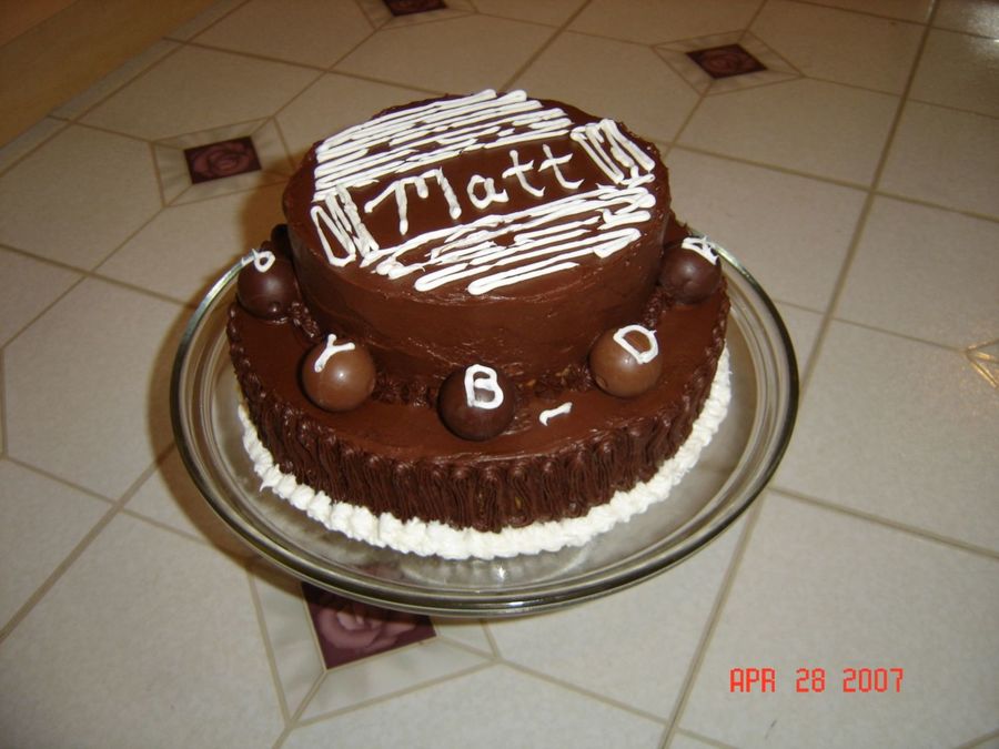 Lindor Chocolate Truffle Birthday Cake - CakeCentral.com