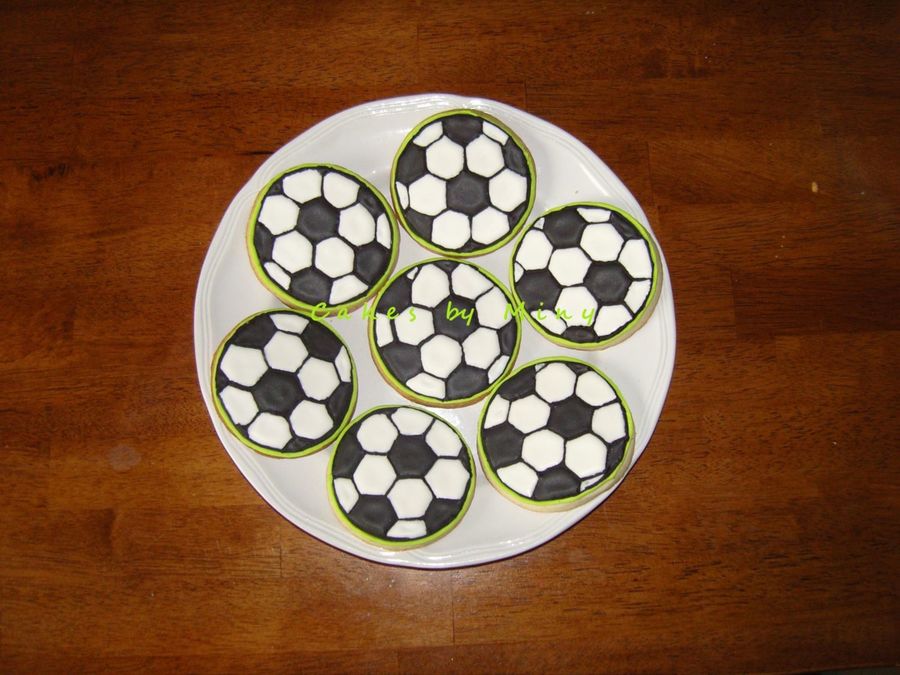 Soccer Ball Cookies - CakeCentral.com