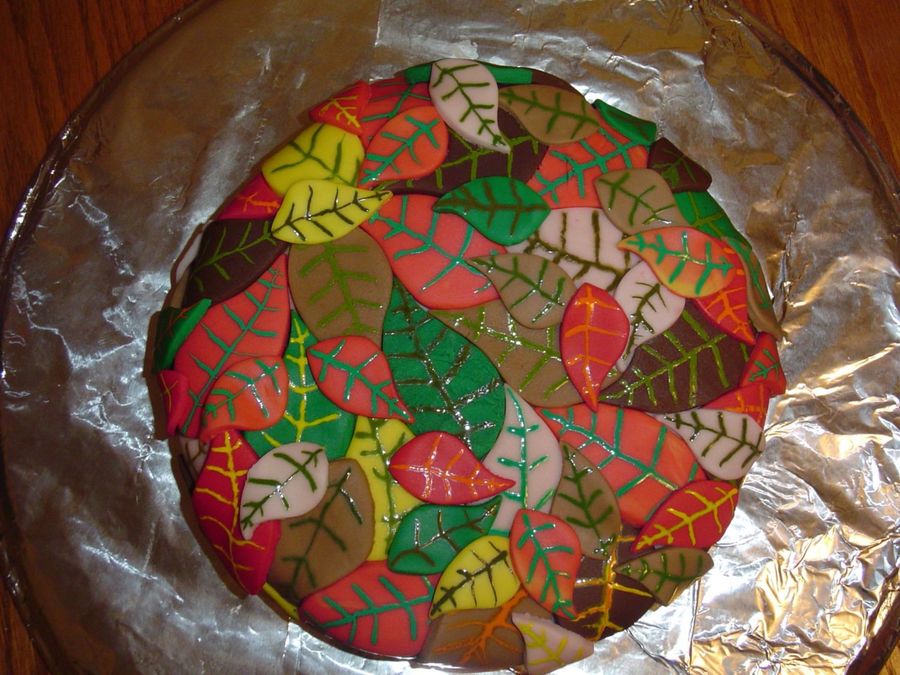 Autumn Leaves Cake - CakeCentral.com
