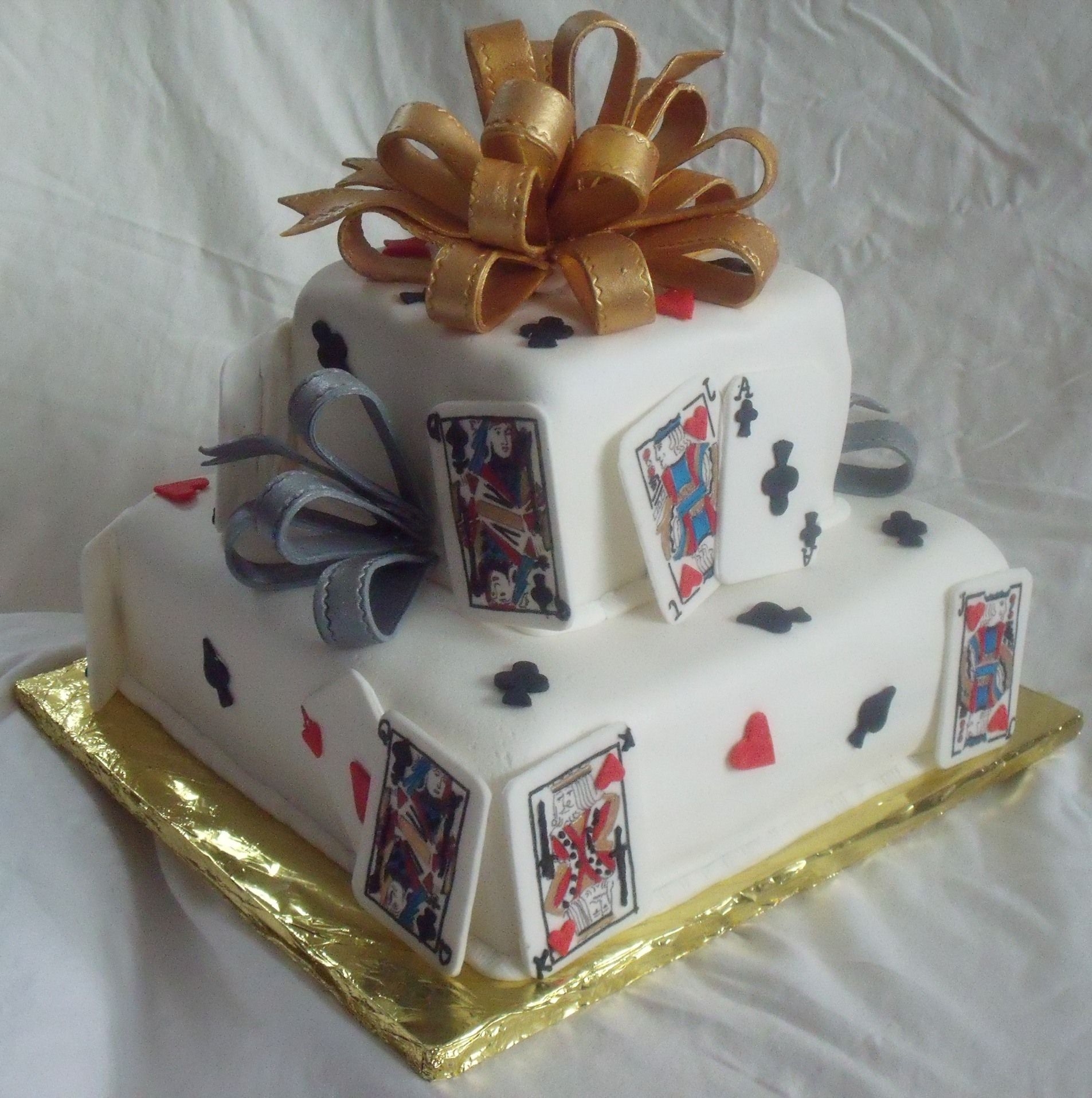 Poker Cake Or Playing Card Cake Or Casino Cake - CakeCentral.com