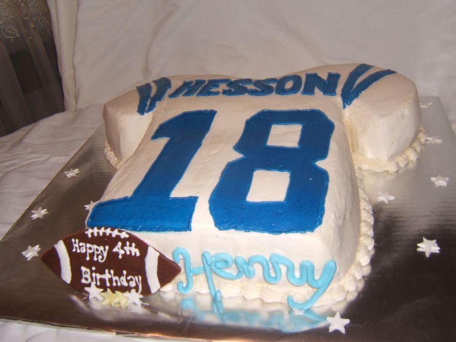 Colts Cake For 4Th Birthday - CakeCentral.com