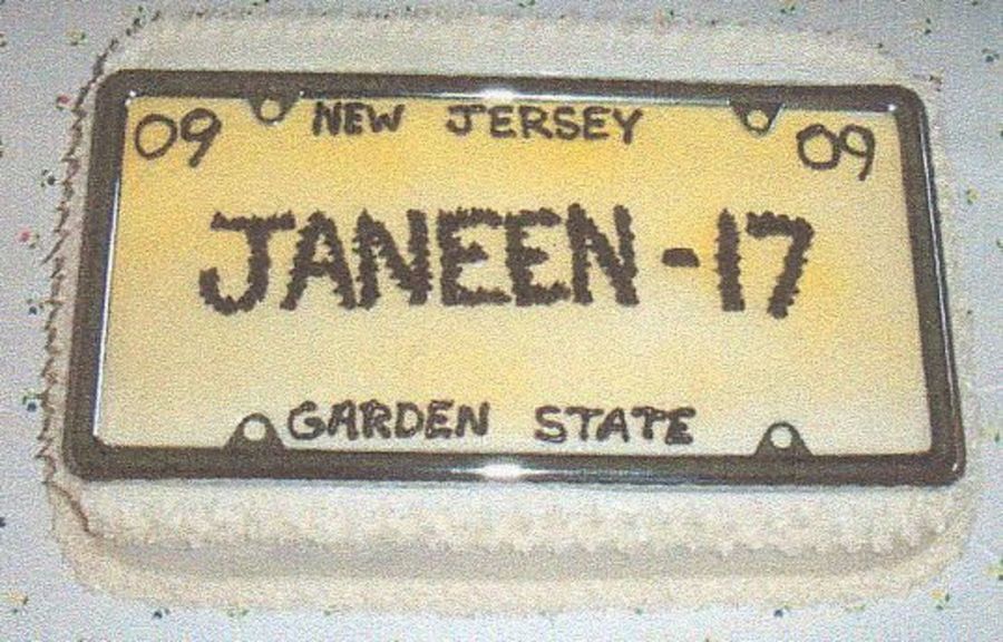 License Plate Cake - CakeCentral.com