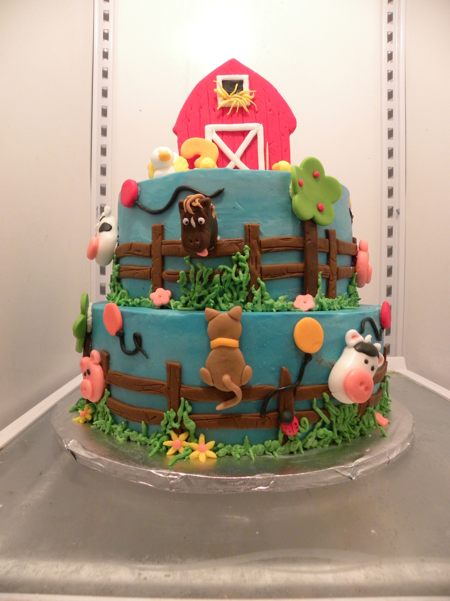 Barn Animal Cake - CakeCentral.com