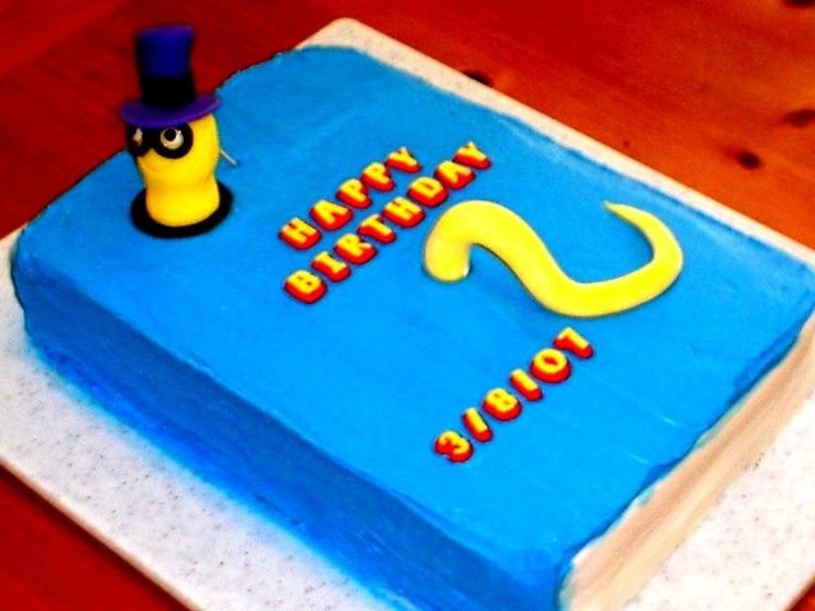 Bookworm Cake - CakeCentral.com