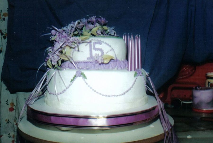 15 Âº Birthday In Violet - CakeCentral.com