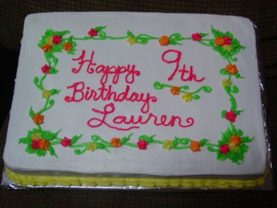 Floral Border Accent - CakeCentral.com