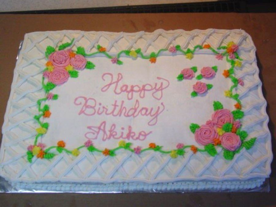 Floral Birthday - CakeCentral.com