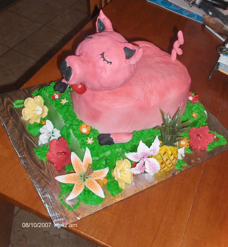 Piggy Cake - CakeCentral.com