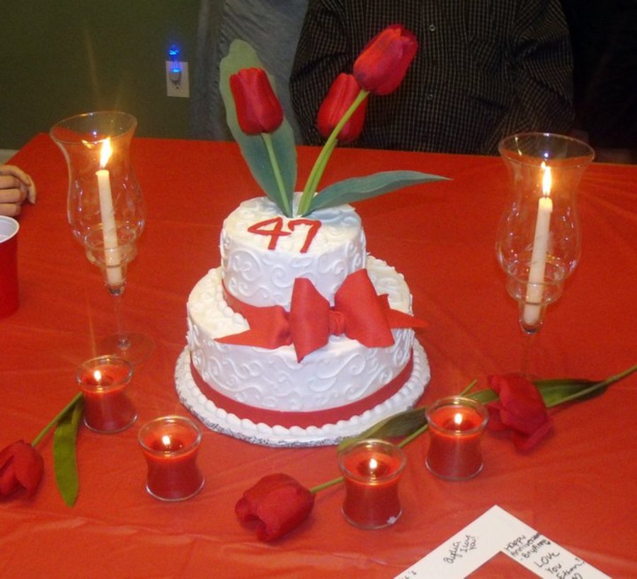 47Th Wedding Anniversary Cake - CakeCentral.com