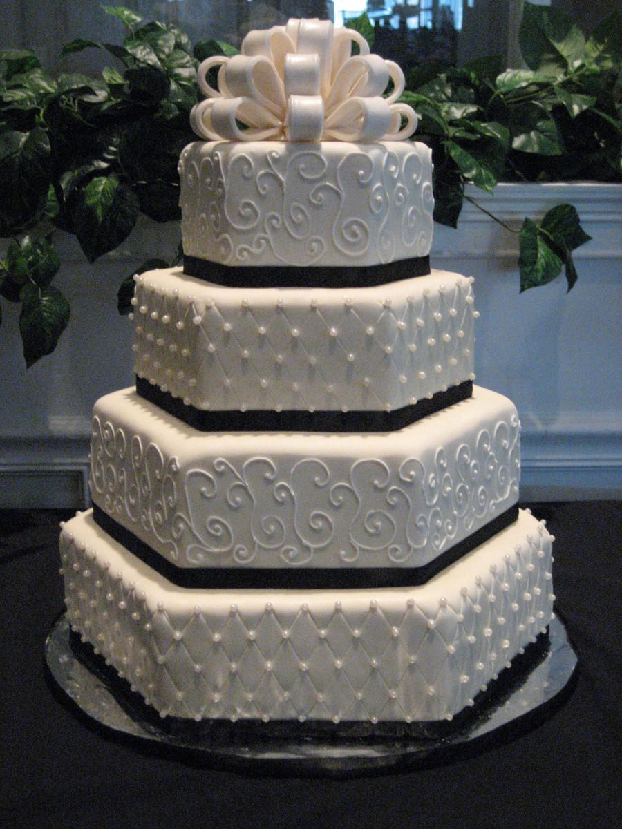 Hexagon Wedding Cake - CakeCentral.com