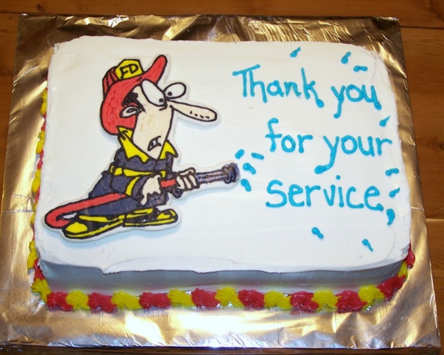 Fire Chief Cake - CakeCentral.com
