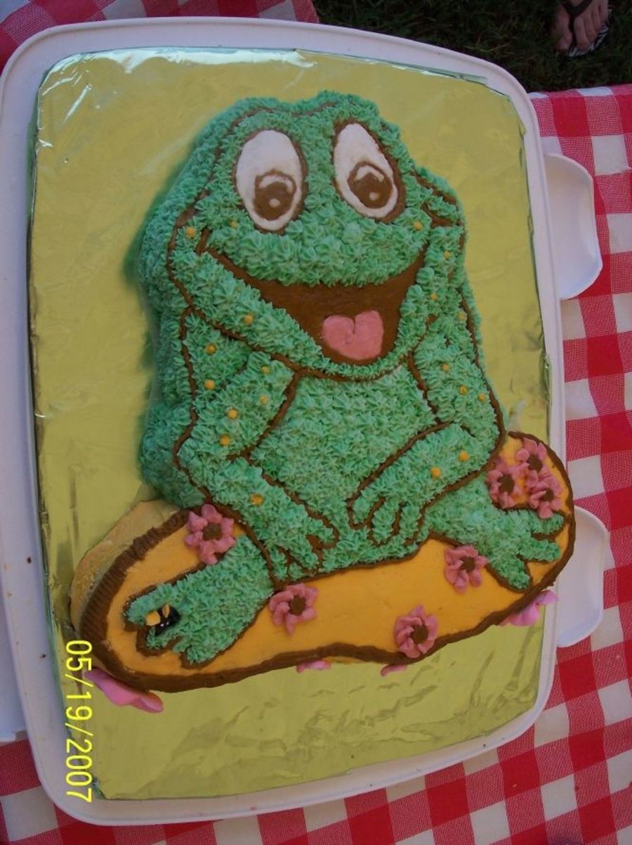 Frog Birthday Cake - CakeCentral.com