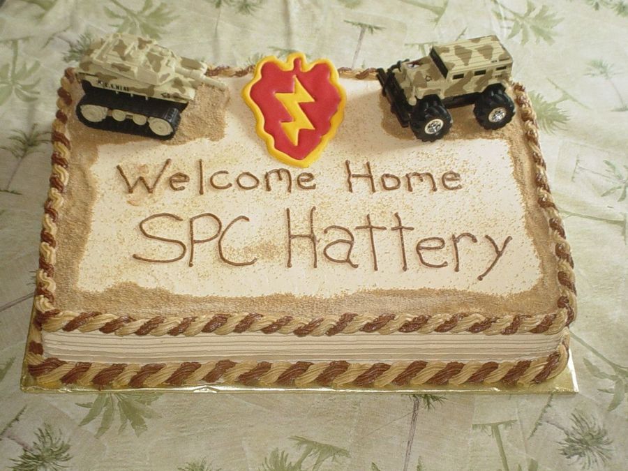 Welcome Home Deployment Cake - CakeCentral.com