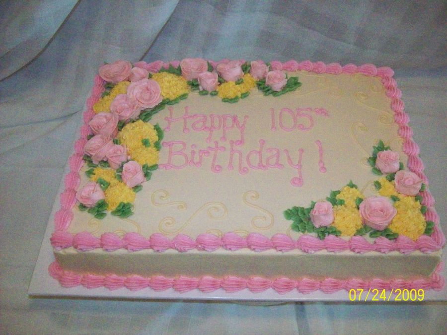 105Th Birthday - CakeCentral.com