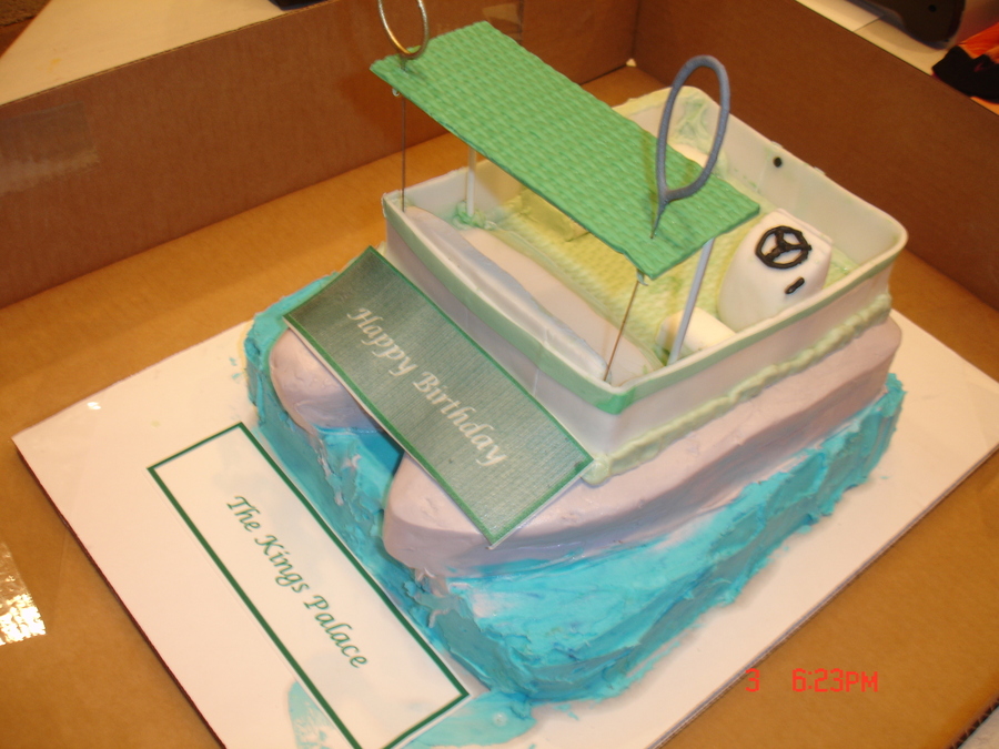 3D Pontoon Boat - CakeCentral.com