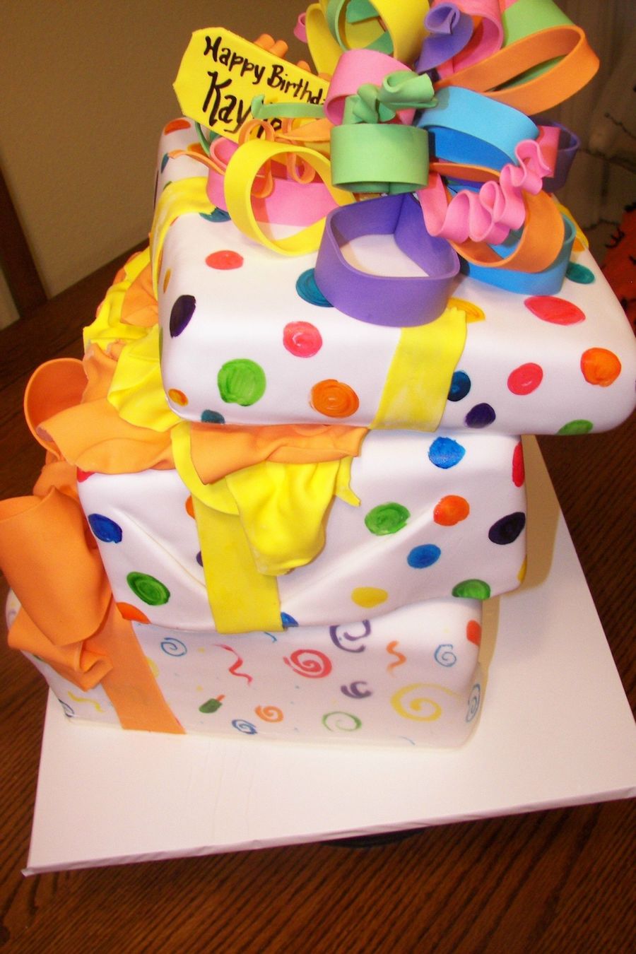 Stacked Presents - CakeCentral.com