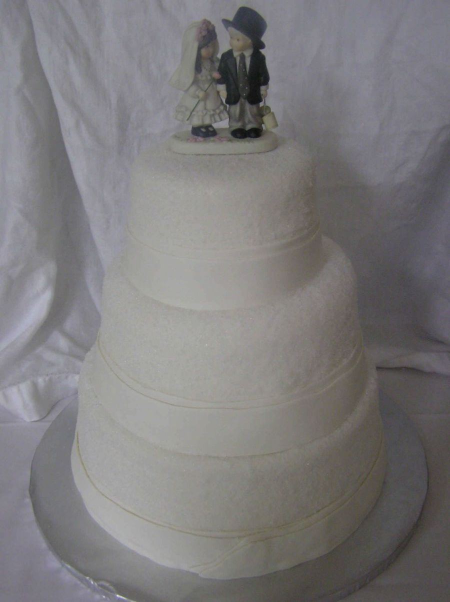 Ivory Wedding - CakeCentral.com