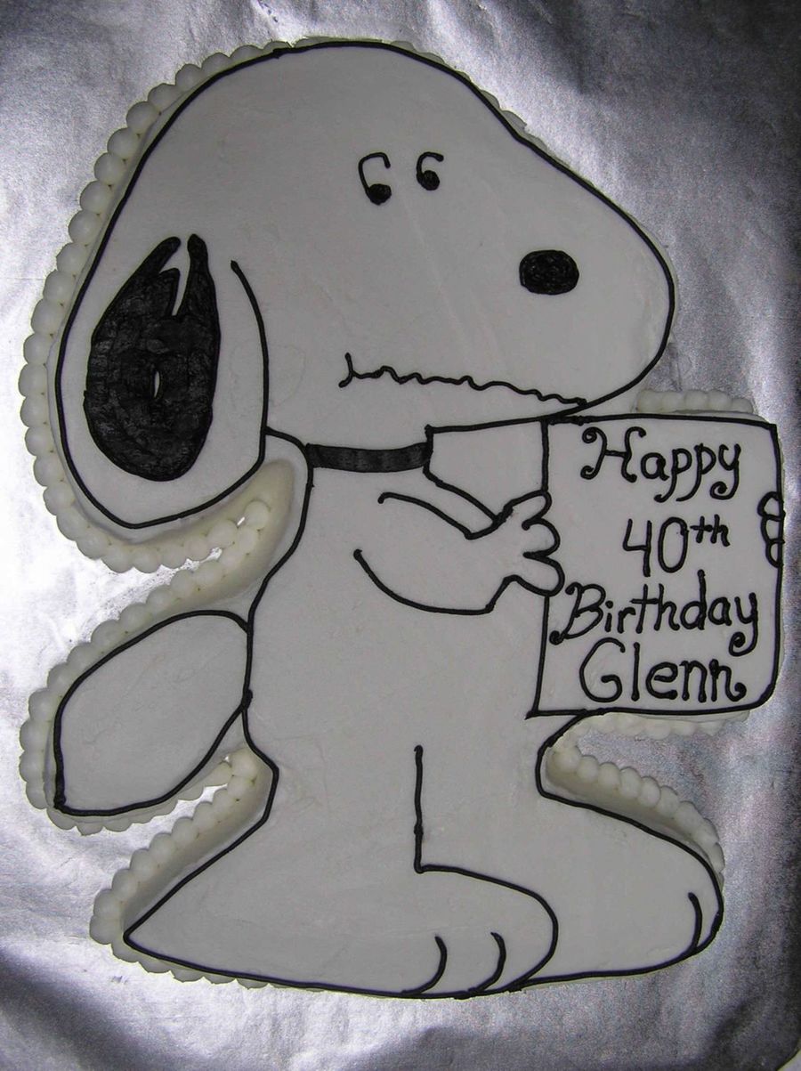 Snoopy Cake - CakeCentral.com