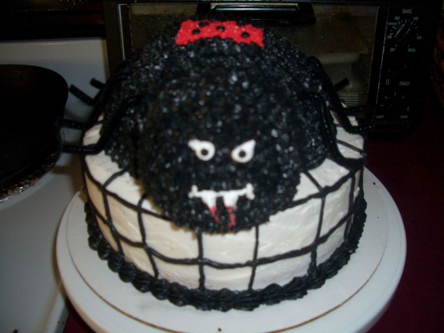 Scary Spider - CakeCentral.com