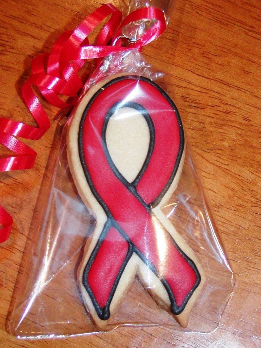 Red Ribbon Cookie Wrapped - CakeCentral.com