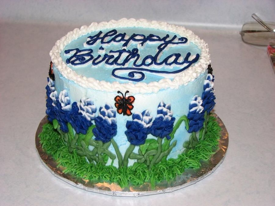 Nana's Bluebonnets - CakeCentral.com