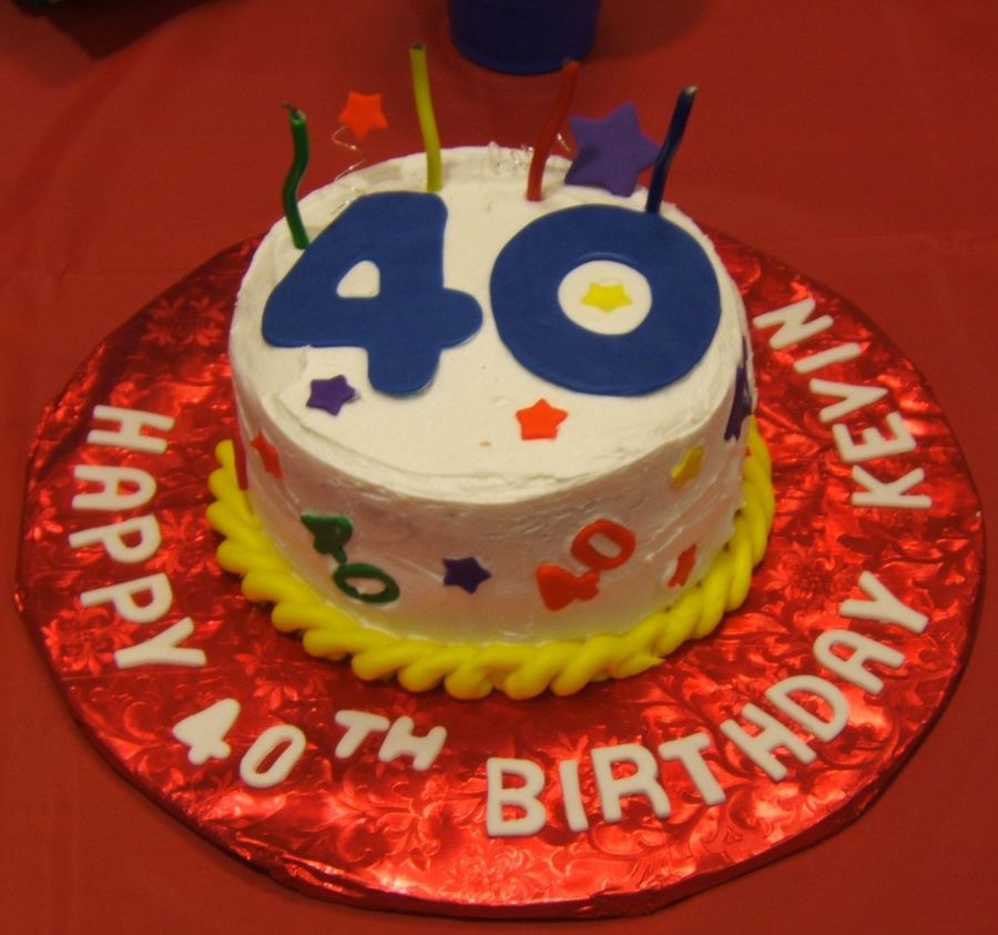 Man's 40Th Birthday - CakeCentral.com