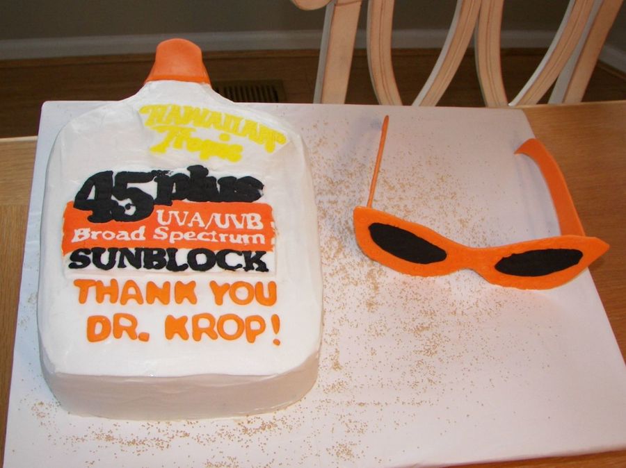 Sunscreen/sunglasses - CakeCentral.com