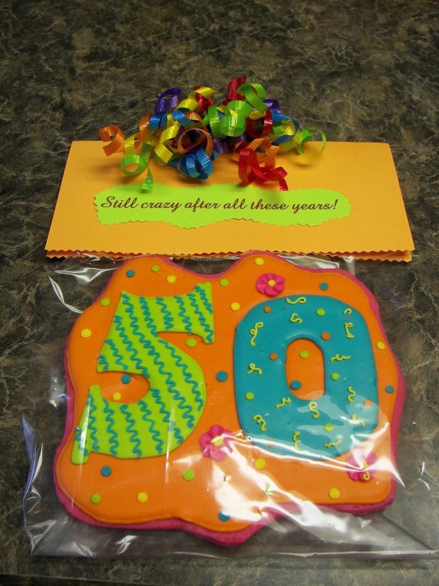 50Th Birthday Cookie - CakeCentral.com