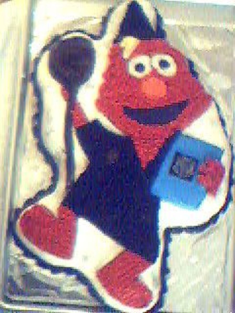 Elmo As Harry Potter For Halloween! 2003 - CakeCentral.com