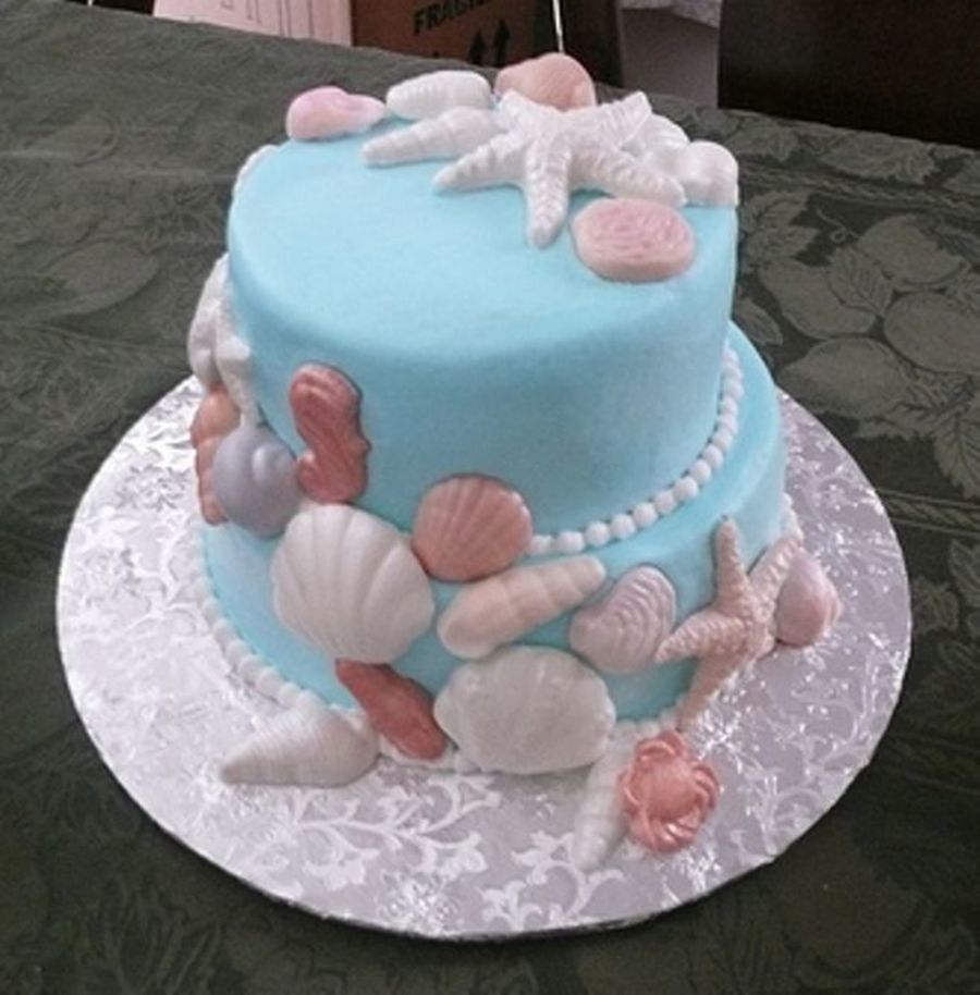 Sea Shell Tier Cake - CakeCentral.com