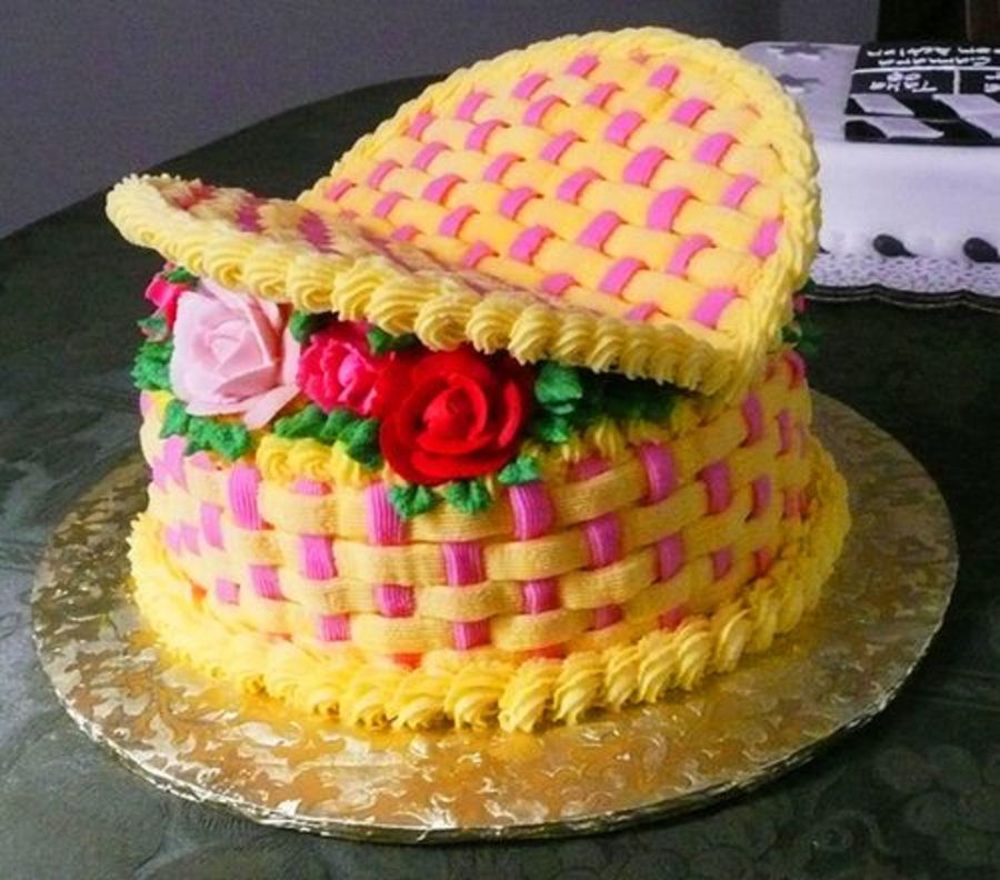 Flower Basket Cake - CakeCentral.com