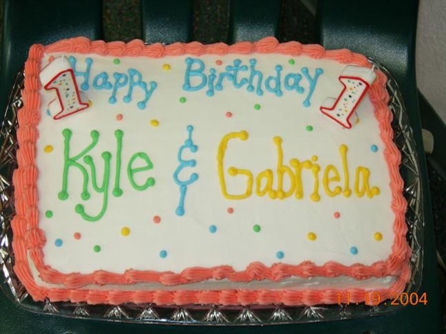 Gabriela & Kyle's Daycare Birthday - CakeCentral.com