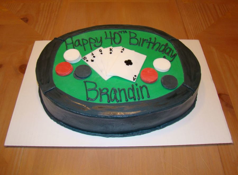 Poker Table - CakeCentral.com