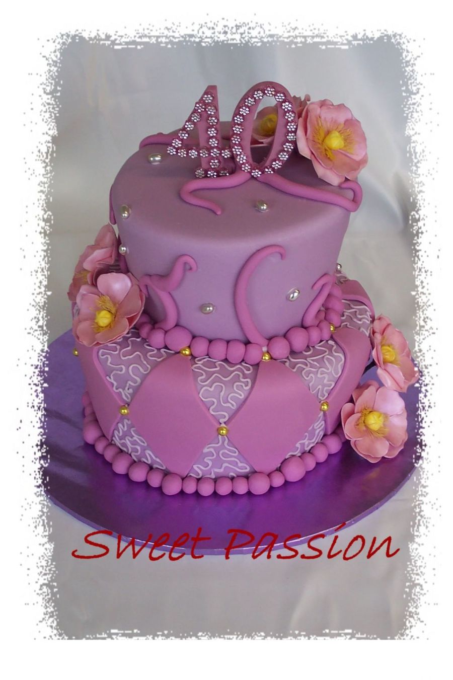 My Sisters 40Th - CakeCentral.com