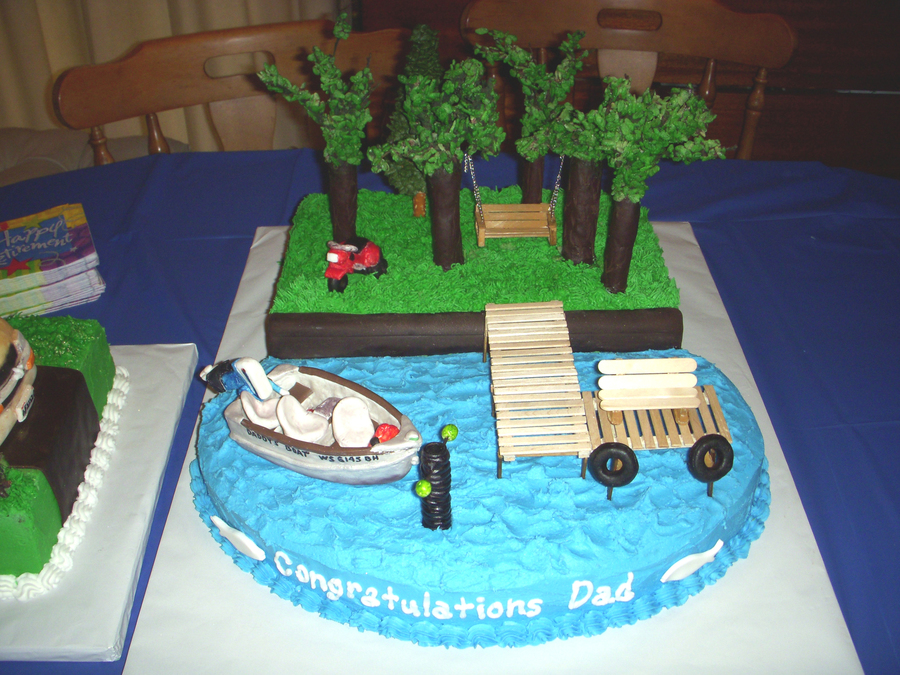 Lake Retirement Cake - CakeCentral.com