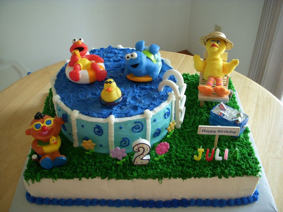 Sesame Street Pool Party - CakeCentral.com