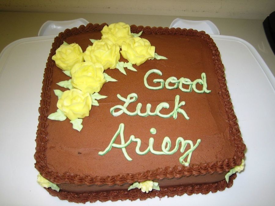 Farewell Cake - CakeCentral.com