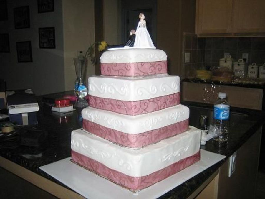 Mock Wedding Cake - CakeCentral.com