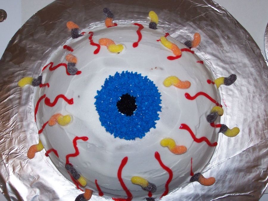 Wormy Eyeball - CakeCentral.com