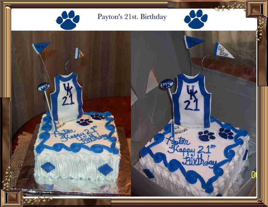 Payton's Wildcat Cake - CakeCentral.com