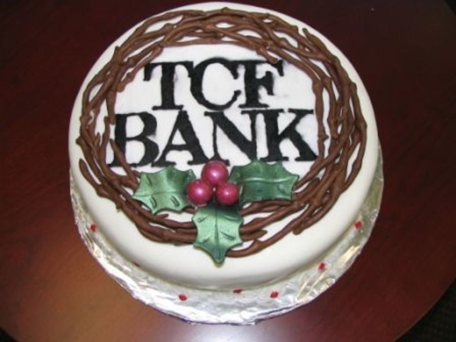 Corporate Holiday Cake - CakeCentral.com
