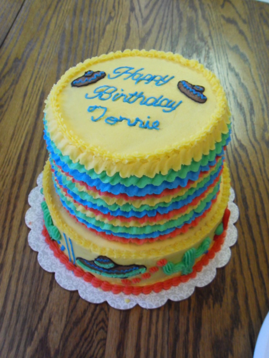 Fiesta Birthday Cake - CakeCentral.com