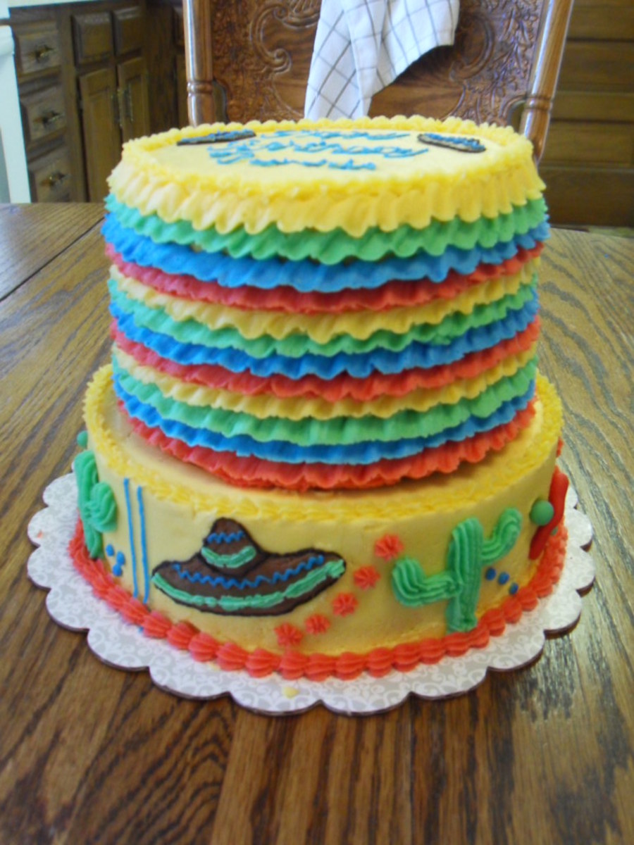 Fiesta Birthday Cake - CakeCentral.com
