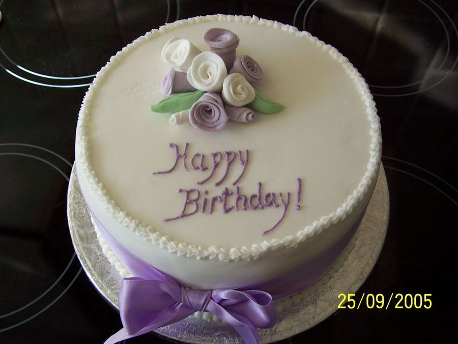 Purple Simplicity - CakeCentral.com
