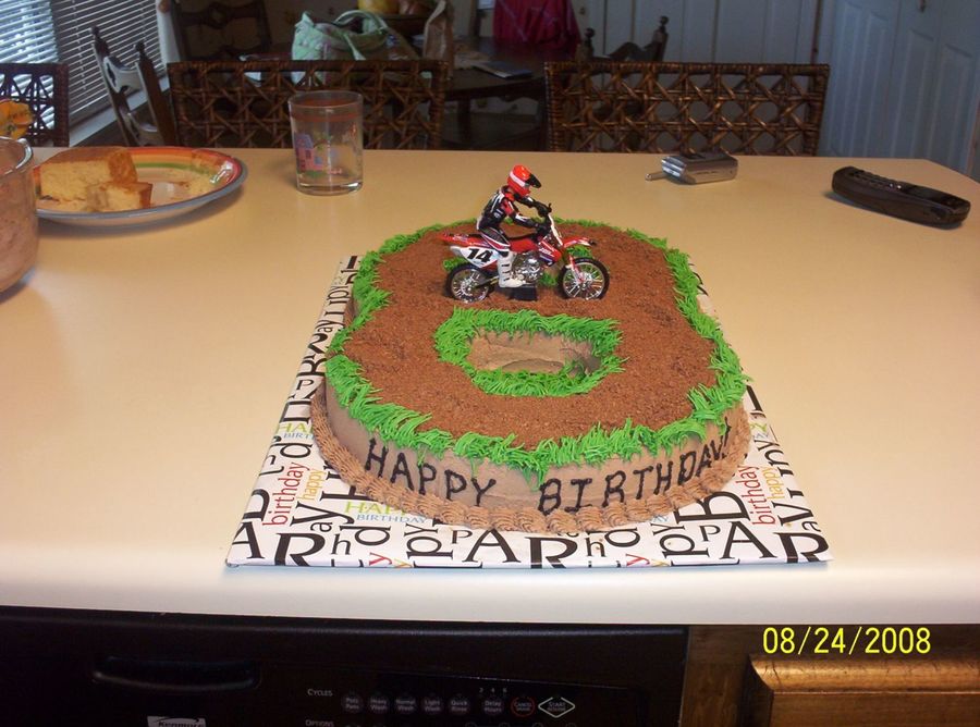 Dirk Bike Cake For An 8 Year Old - CakeCentral.com